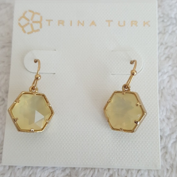 Trina Turk | Jewelry | New Trina Turk Hexagon Drop Earrings | Poshmark